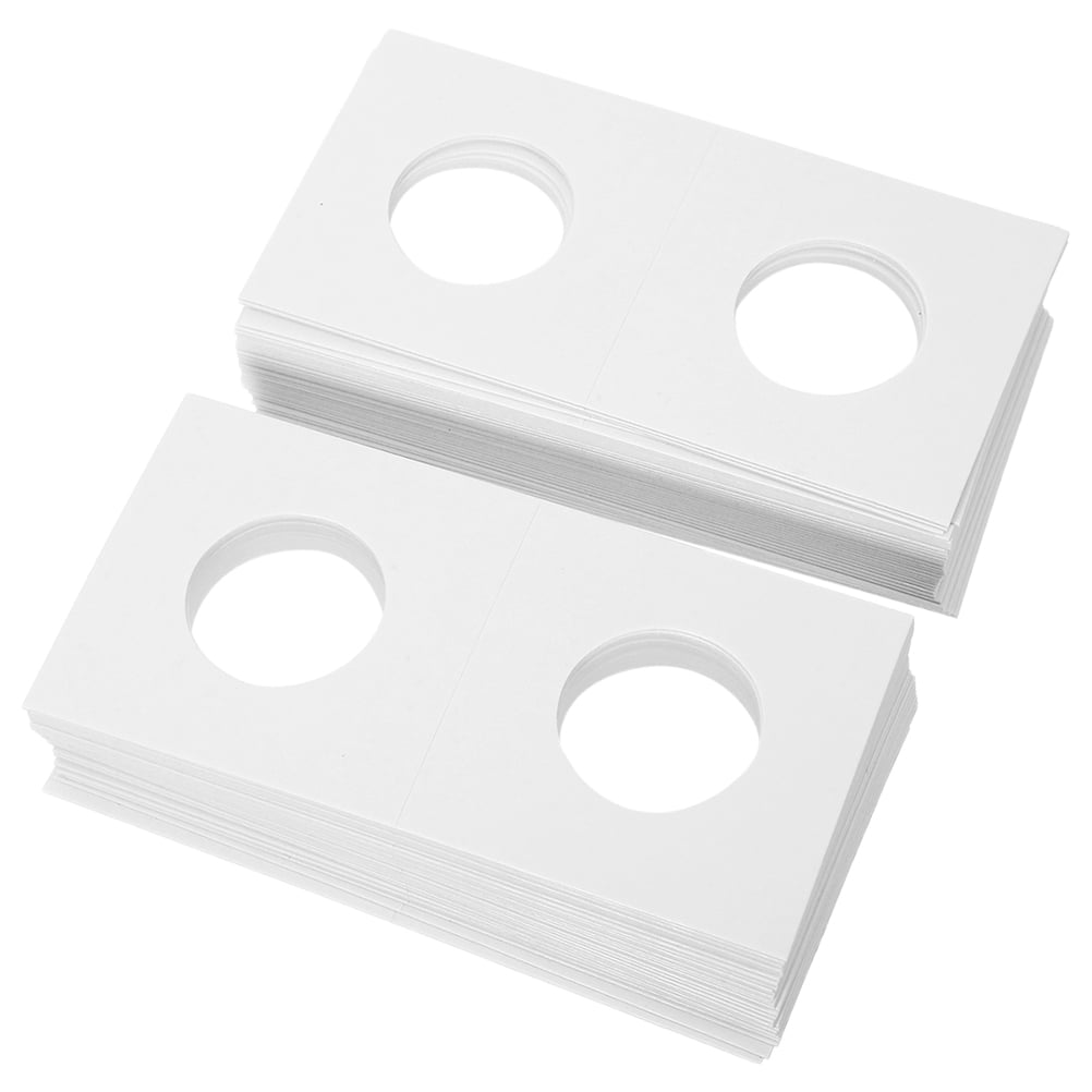 50pcs Cardboard Coin Holders Coin Holders Paper Coin Holders Coin Flips ...