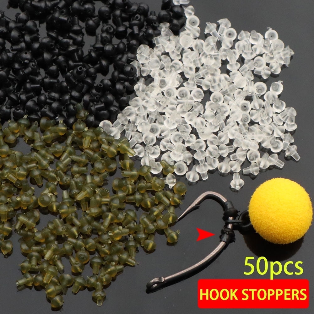 50pcs Carp Fishing Hook Stoppers For Carp Bait Boilie Screw Fixing ...