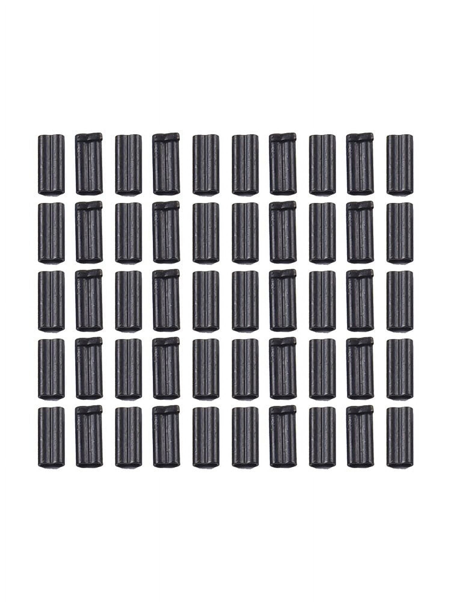 50pcs Carp Fishing Stiff Coated Braids Leader Crimps For Hair Rigs ...