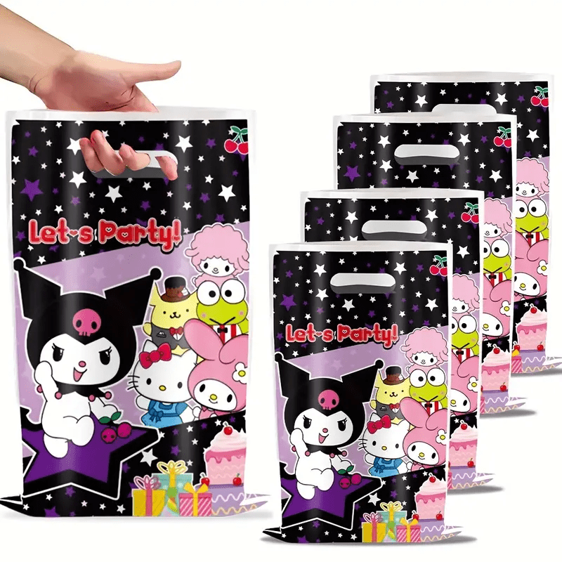 50pcs Cartoon Anime Character Party Favor Bags, 6.6x9.8 Inch Cartoon ...