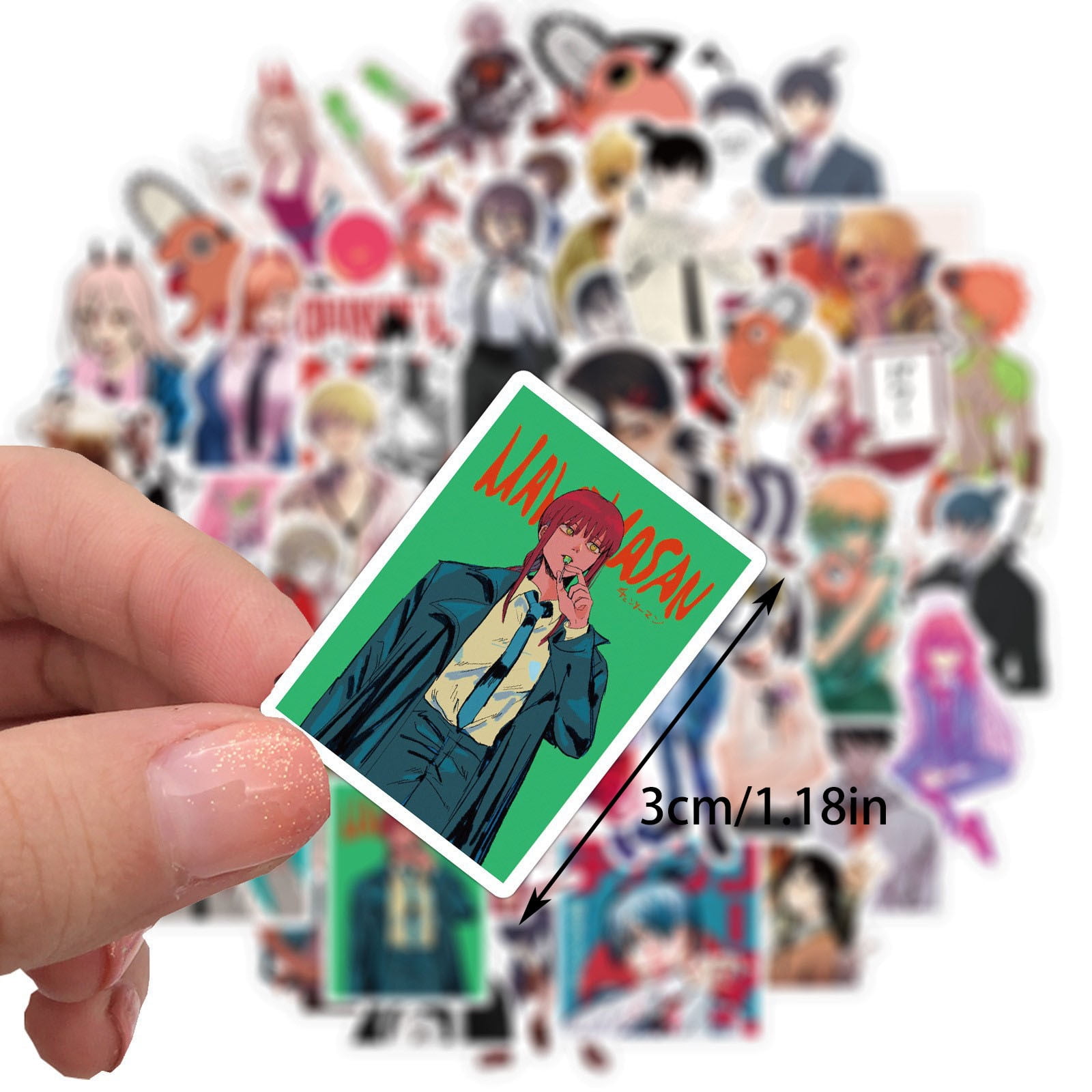 50pcs Chainsaw Man Stickers,Laptop Sticker Waterproof Vinyl Stickers ...