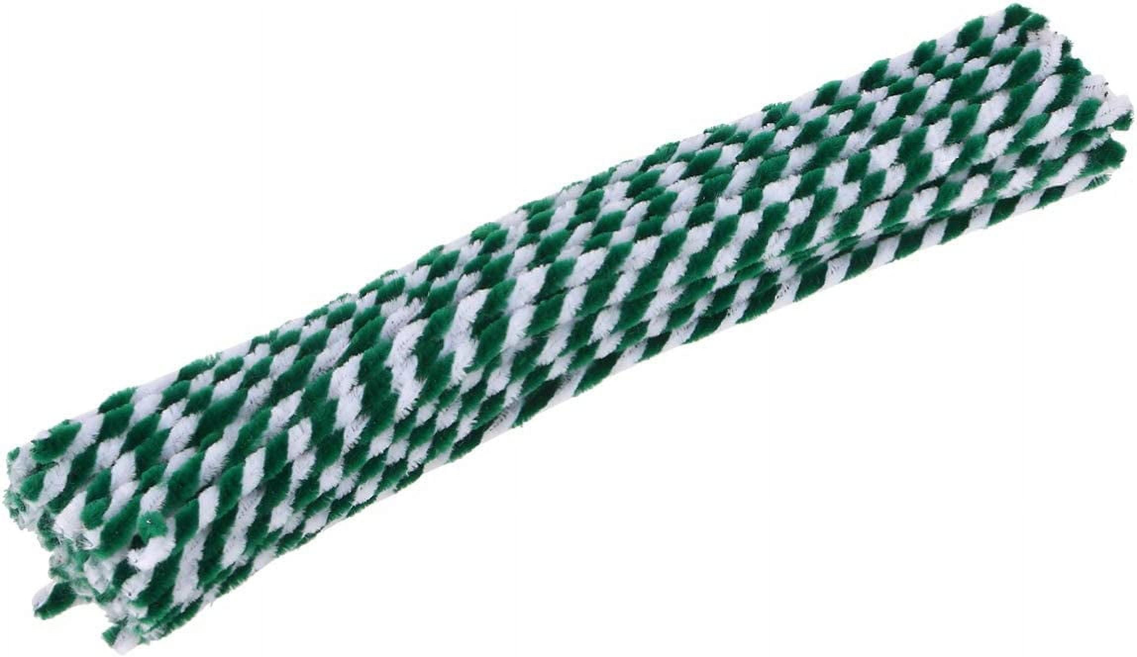 50pcs Christmas Pipe Cleaners Striped and Glitter Chenille Stem for Art ...