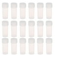 50pcs Clear Plastic Bottles Small Vials Empty Sample Containers with ...
