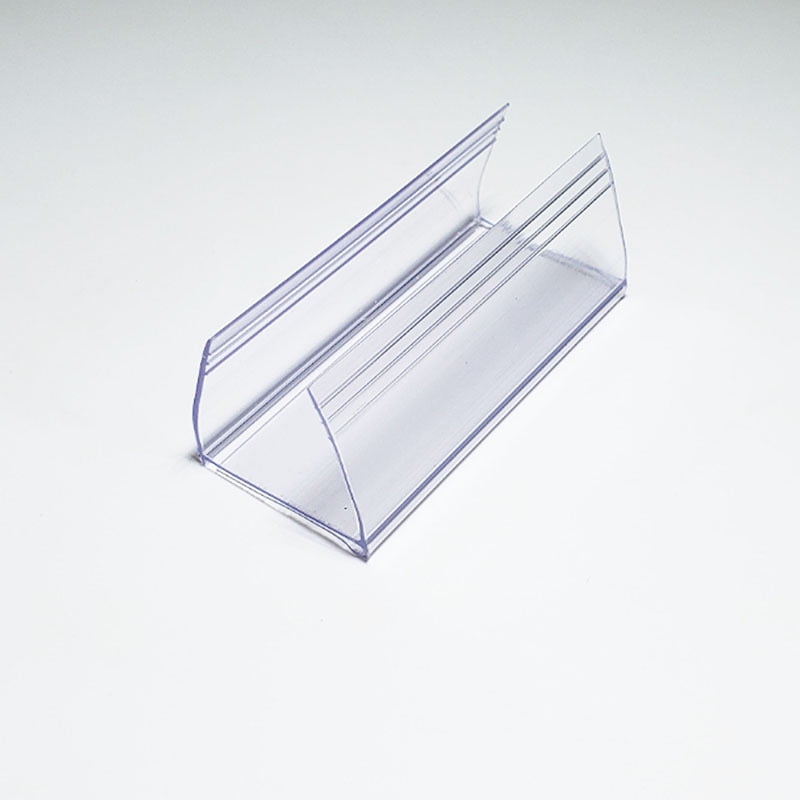 50pcs Clear Plastic Label Holders For Wire Shelf Clip On Merchandise ...