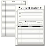 50pcs Client Profile Cards,3-Hole Client Profile Cards for Hair Stylist ...