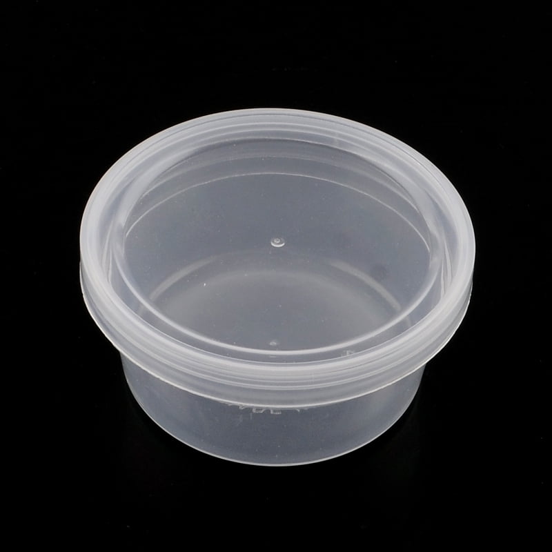 50pcs Column Plastic Bead Storage Containers Clear 8.5x4cm Capacity ...