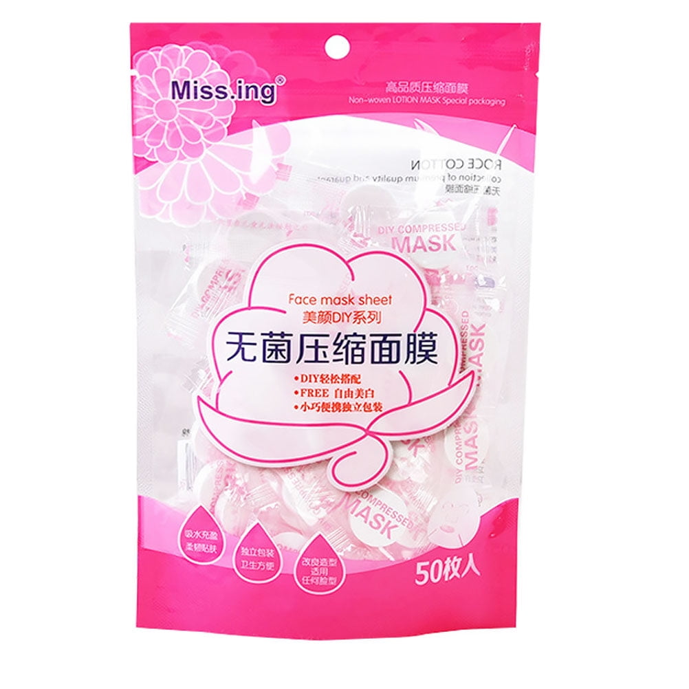 50pcs Compression Mask Beauty DIY Disposable Mask Skin Care Facial Tool ...