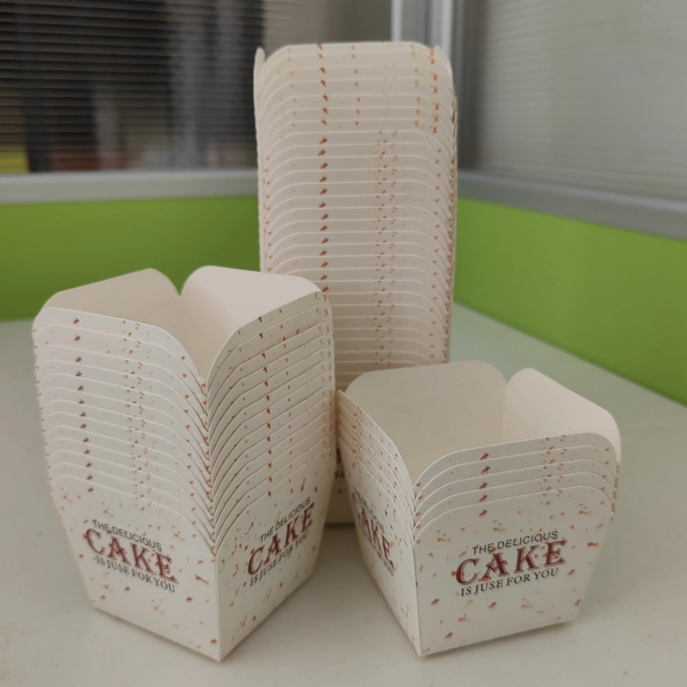 50pcs Cupcake Baking Cups Square Cupcake Liners Disposable Baking ...