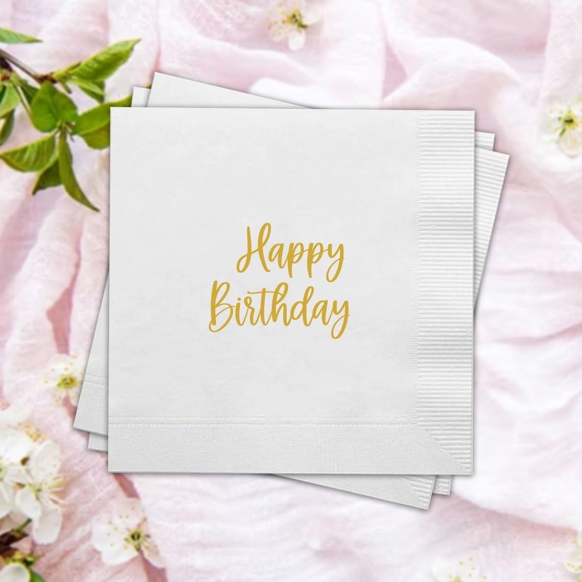 50pcs Custom Birthday Napkins，personalised Birthday Napkins party decor ...