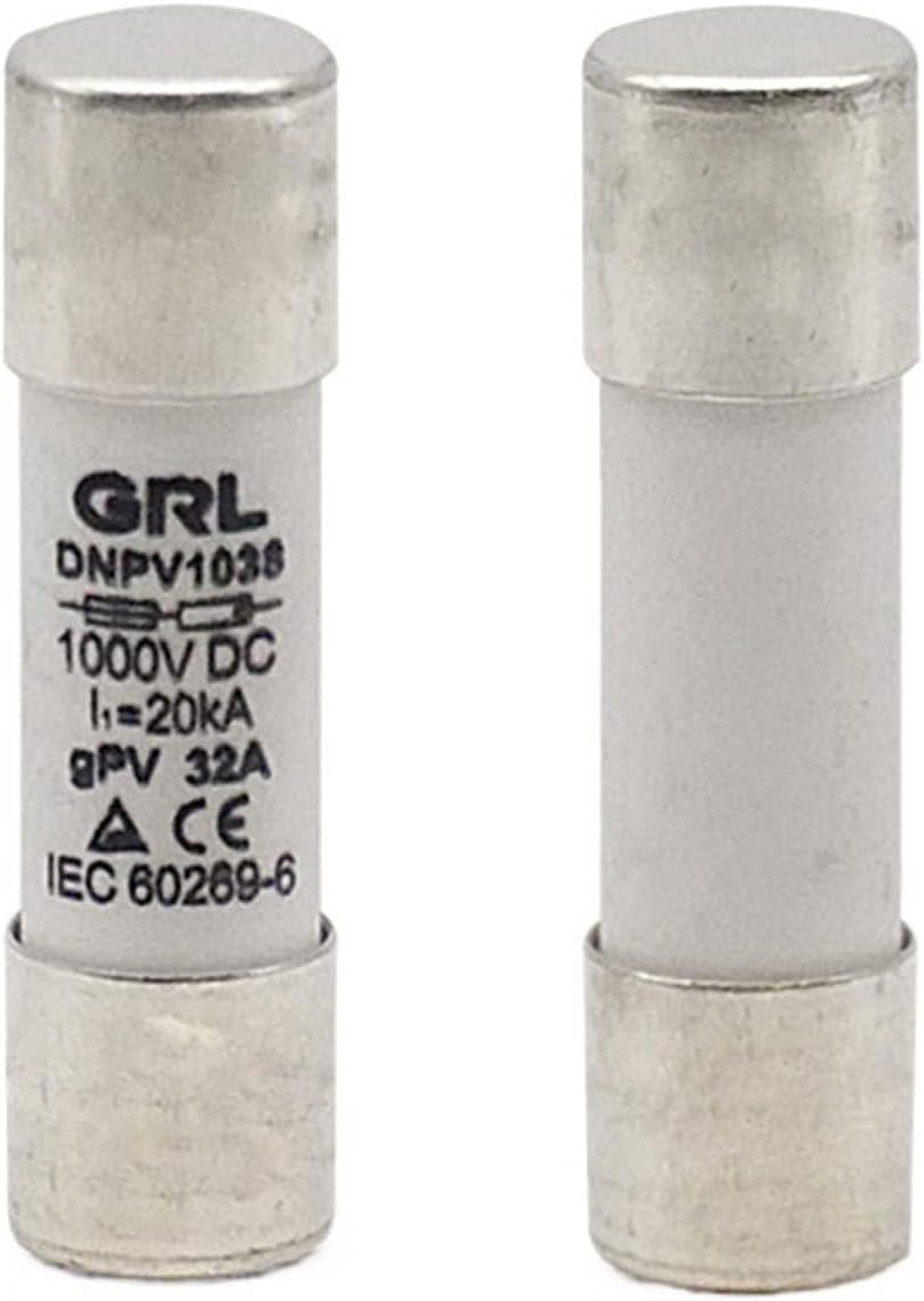50pcs DC 1000V Solar Fast Blow Ceramic GPV Fuse Link DNPV1038 10X38 GG ...