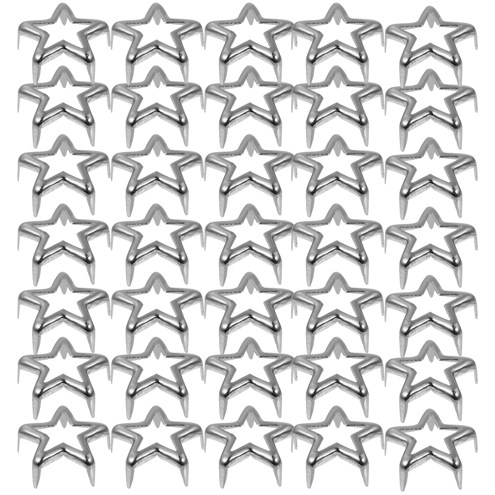FUEENIRVA Metal Star Rivets Silver Five-Pointed Star for Bags and Belts ...