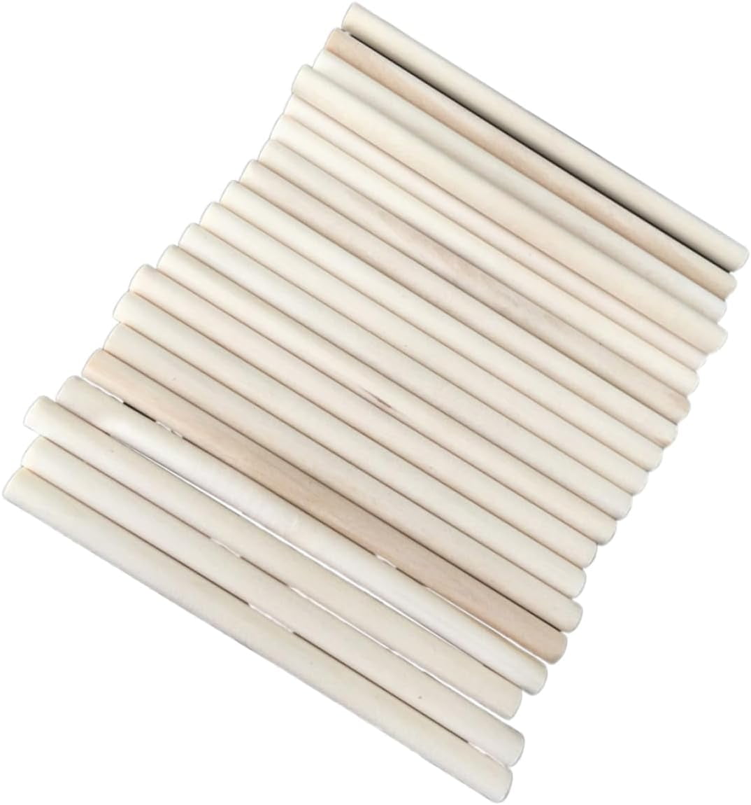 50pcs DIY Stick Material Craft Stick Wood Decor Wooden Dowel Woodsy ...