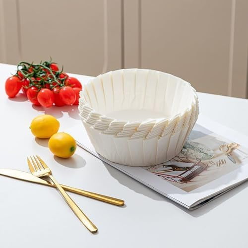 50pcs Disposable Basques Cake Paper Parchment Liners Cake Pan Liners ...