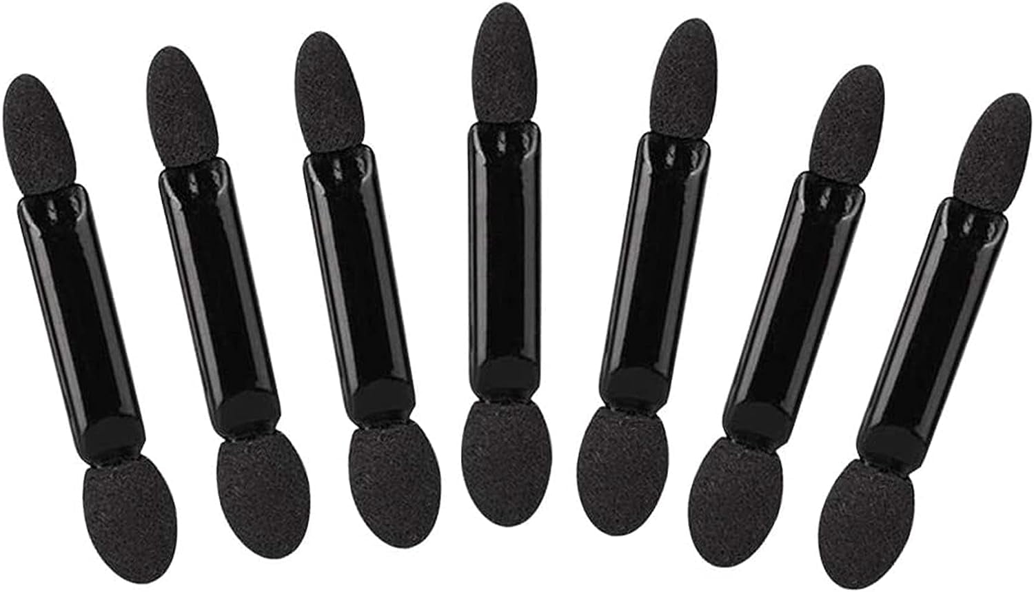 50pcs Disposable Double-Sided Eyeshadow Brush Sponge Tip Oval Makeup ...