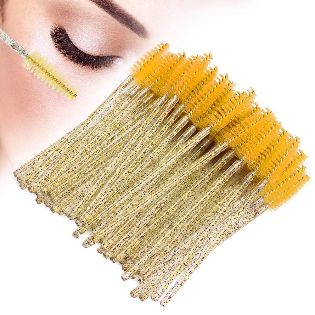 50pcs Disposable Eyelash Brush, Mascara Wands Makeup Brush, Nylon ...