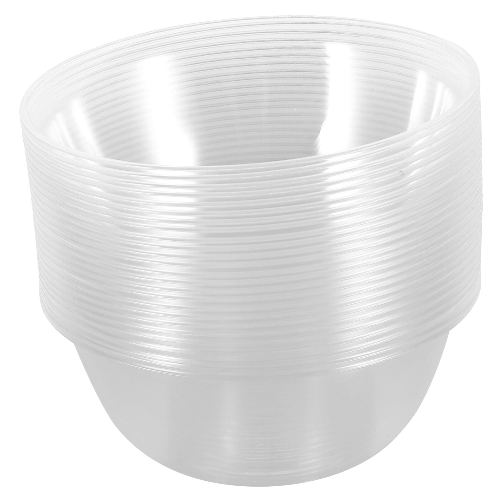 50pcs Disposable Food Bowls Portable Salad Bowls Multi-function Noodle ...