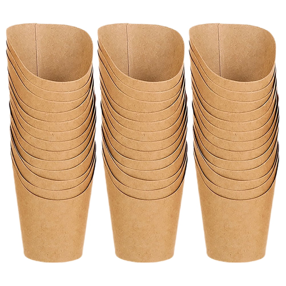 Worgeous Paper French Fry Cones for Food 12oz Khaki Color Suitable for ...