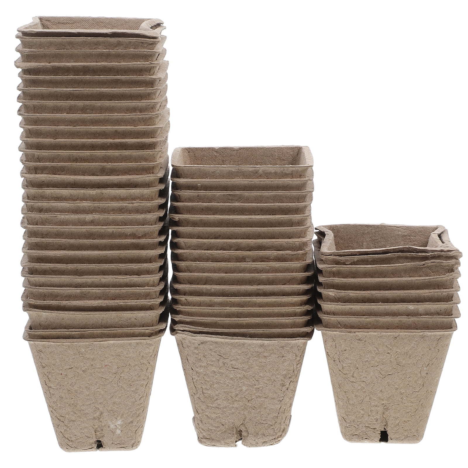 50pcs Diy Starter Pots for Planting Paper Craft Kit with Drainage Holes ...