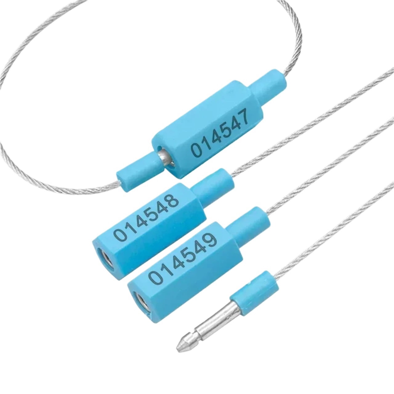50pcs Disposable Plug-in Steel Wire Sealing Strip Serial Number Lead ...