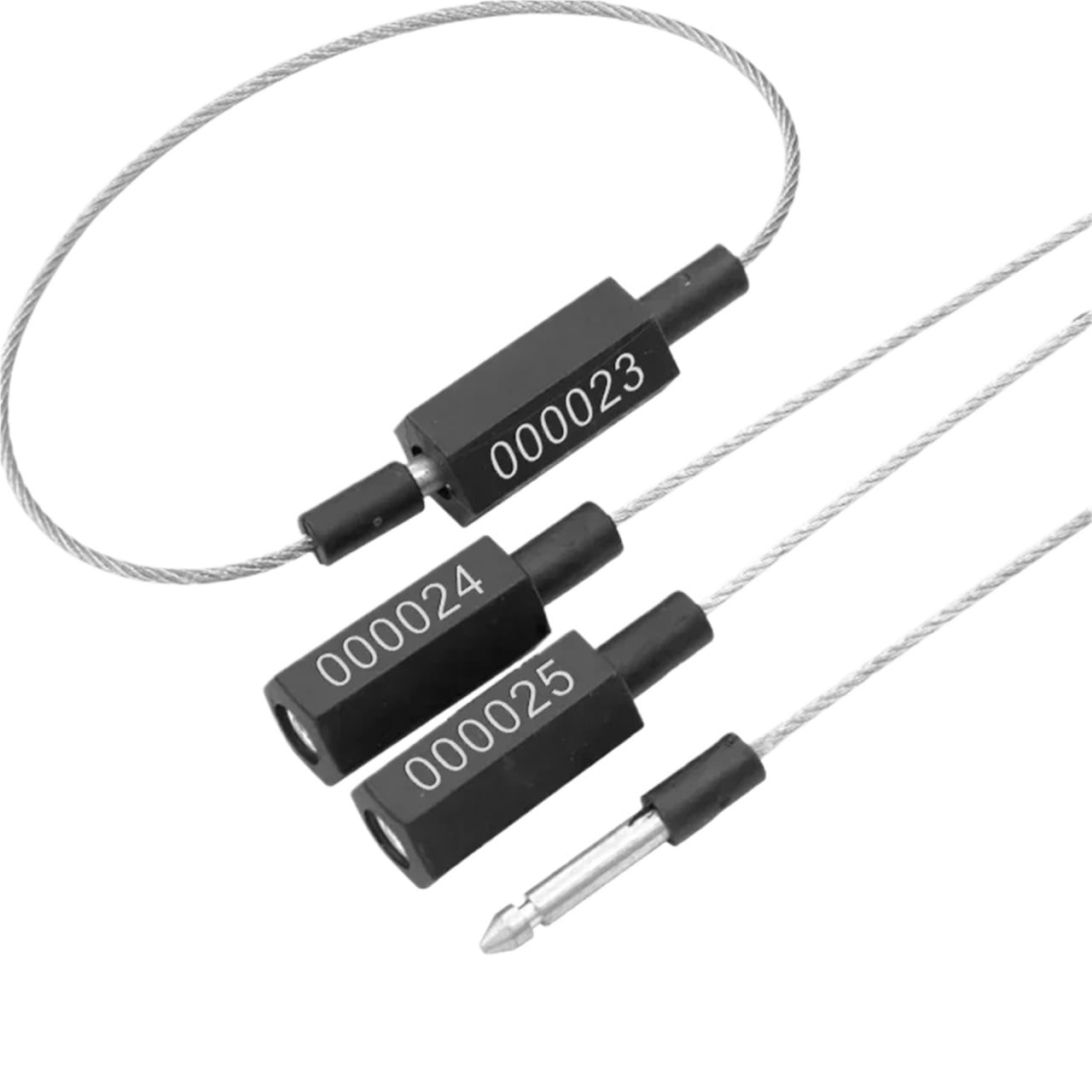 50pcs Disposable Plug-in Steel Wire Sealing Strip Serial Number Lead ...