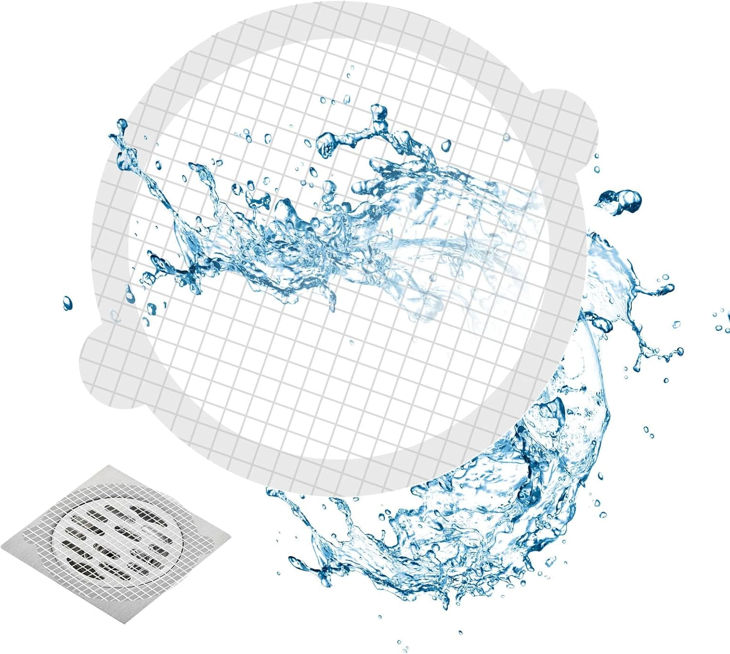 50pcs Disposable Shower Drain Hair Catcher Hair Trap for Shower Drain ...