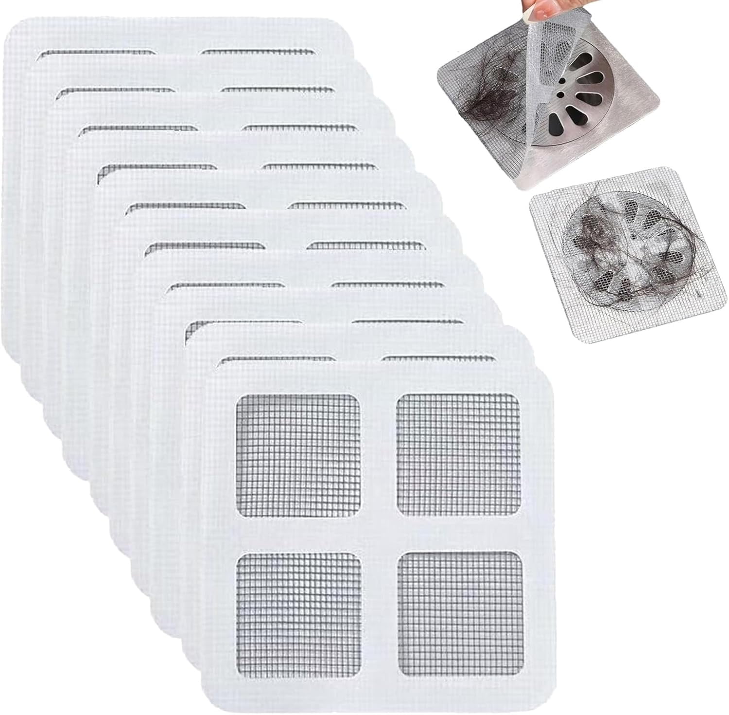 50pcs Disposable Shower Drain Hair Catcher,Tub Shower Bathtub Bathroom ...