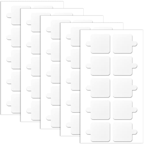 50pcs Double Sided Sticky Tack, Removable Clear Sticky Strips for Walls ...