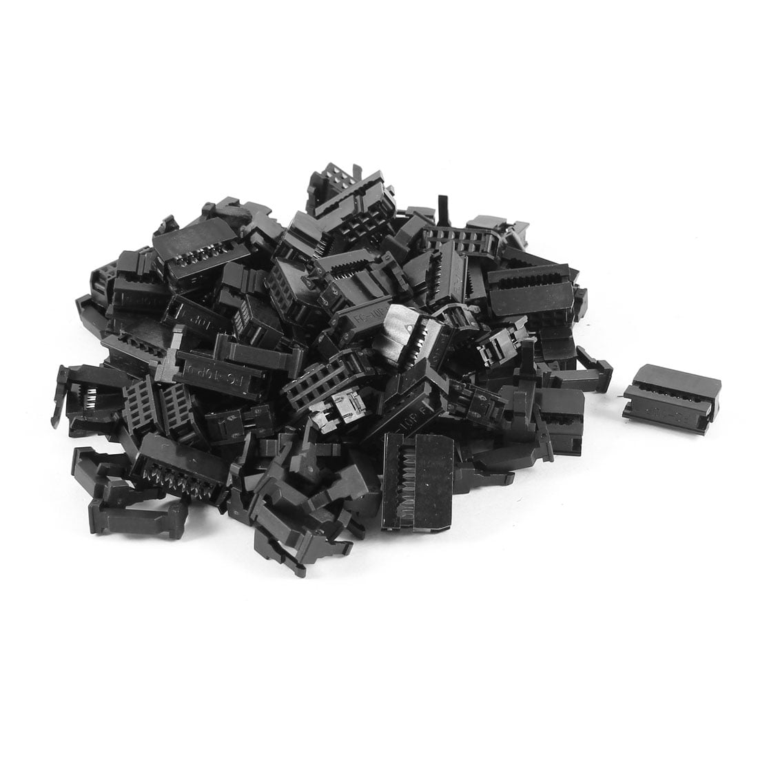 50pcs Dual Row Idc Connector Fc 10p 10pin Female Header 2 54mm