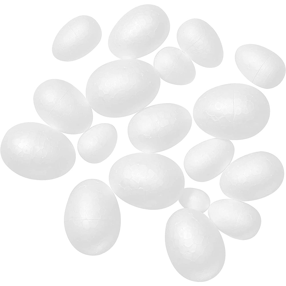 50pcs Easter Craft Foam Eggs DIY Egg Hanging Decoration Party DIY ...