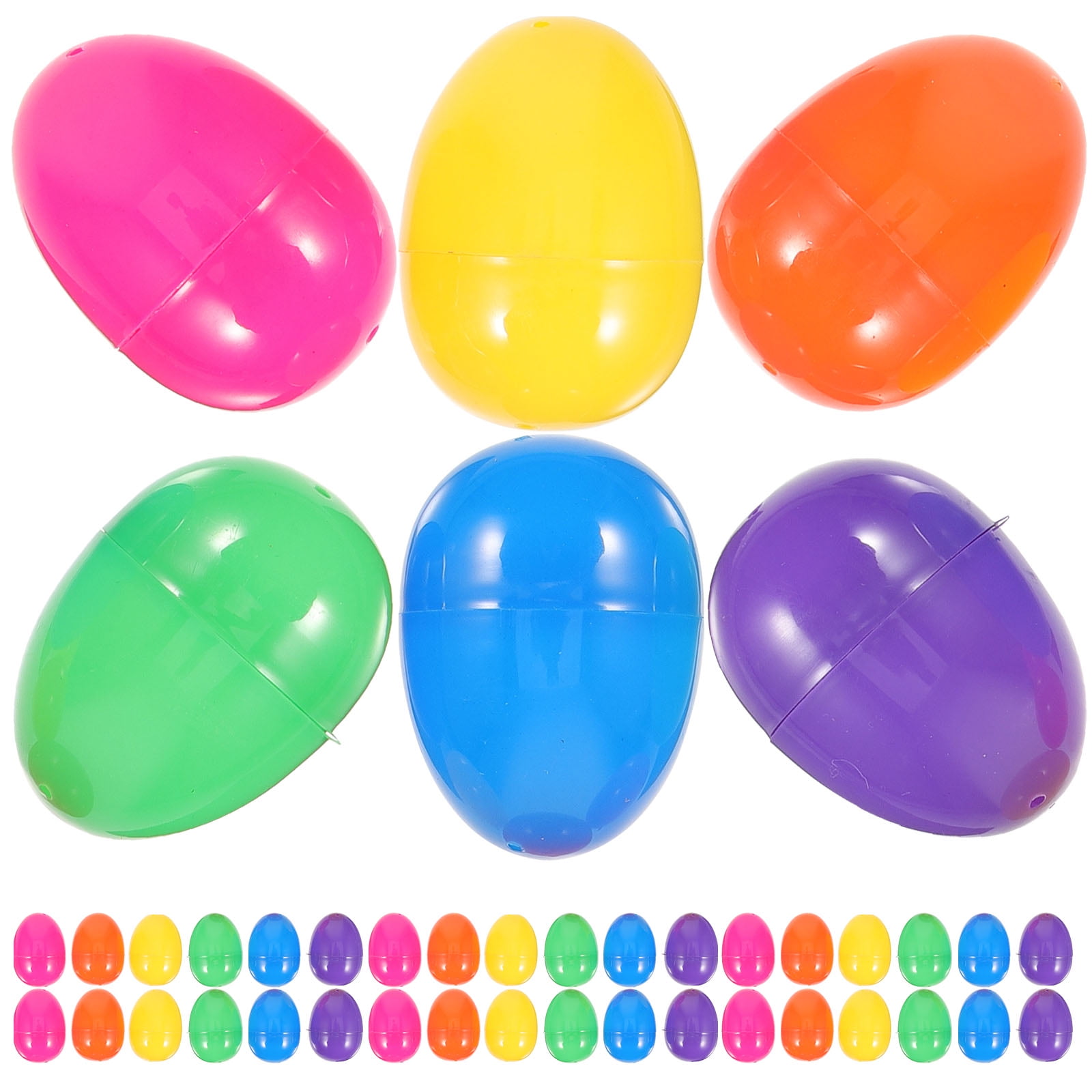 50pcs Easter Egg Ornament Openable Easter Eggs Shape Decor Easter Party ...