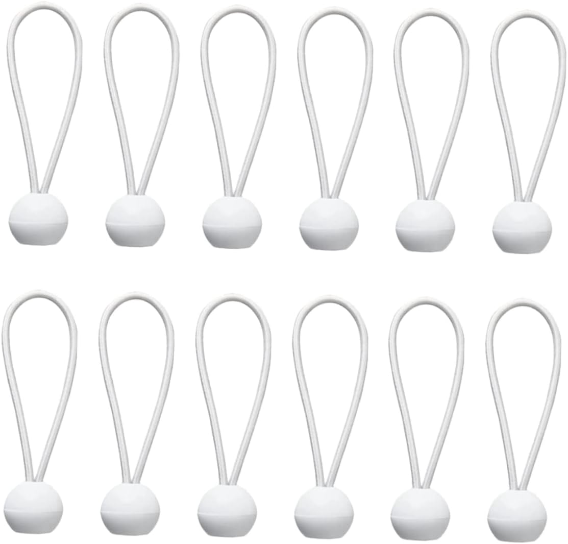 50pcs Elastic Rope Heavy Duty Tarps Camping Tarps White Tarps Bungee ...