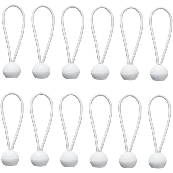 50pcs Elastic Rope Heavy Duty Tarps Camping Tarps White Tarps Bungee ...