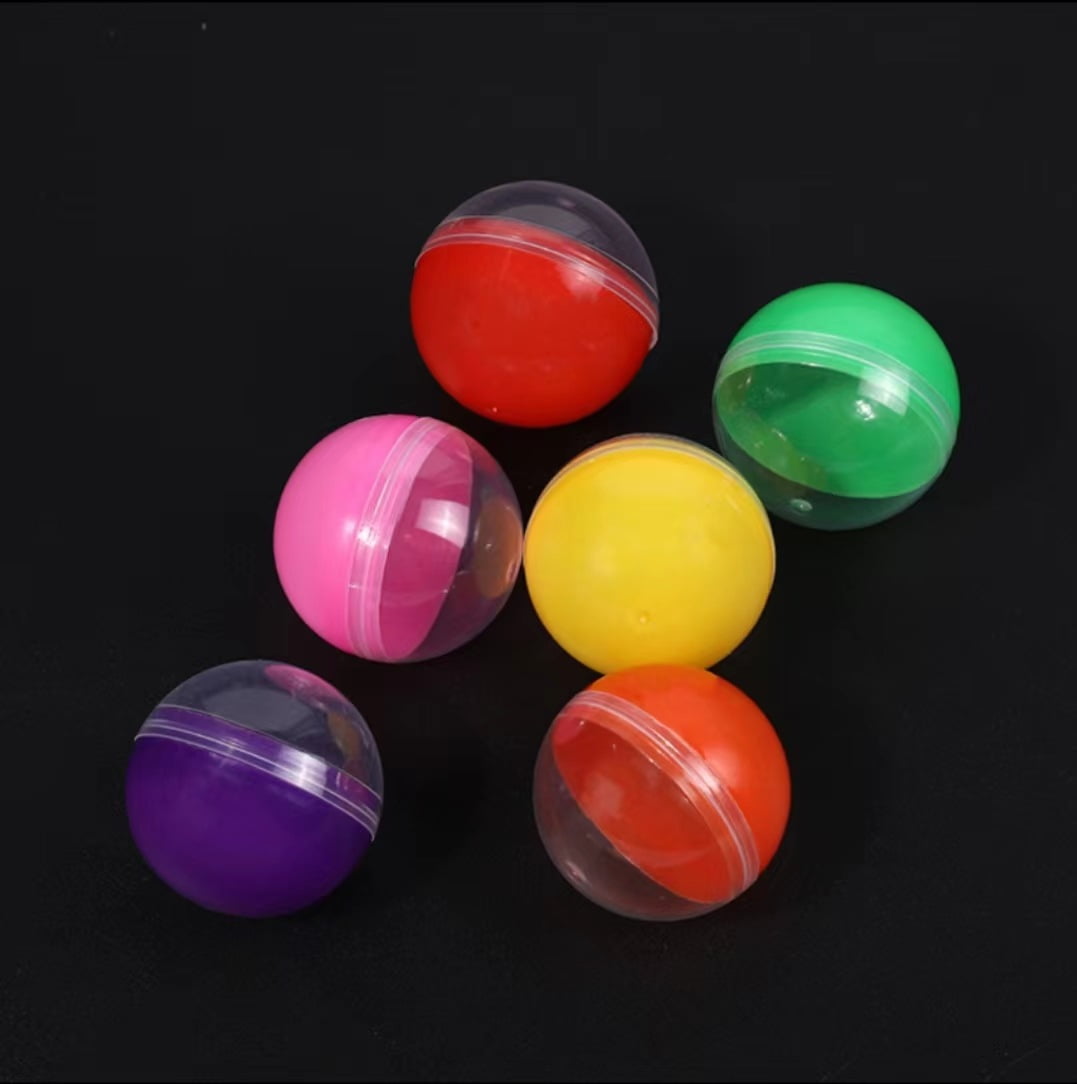 50pcs Empty Round Capsules Reusable Fillable Capsules Vending Machines ...