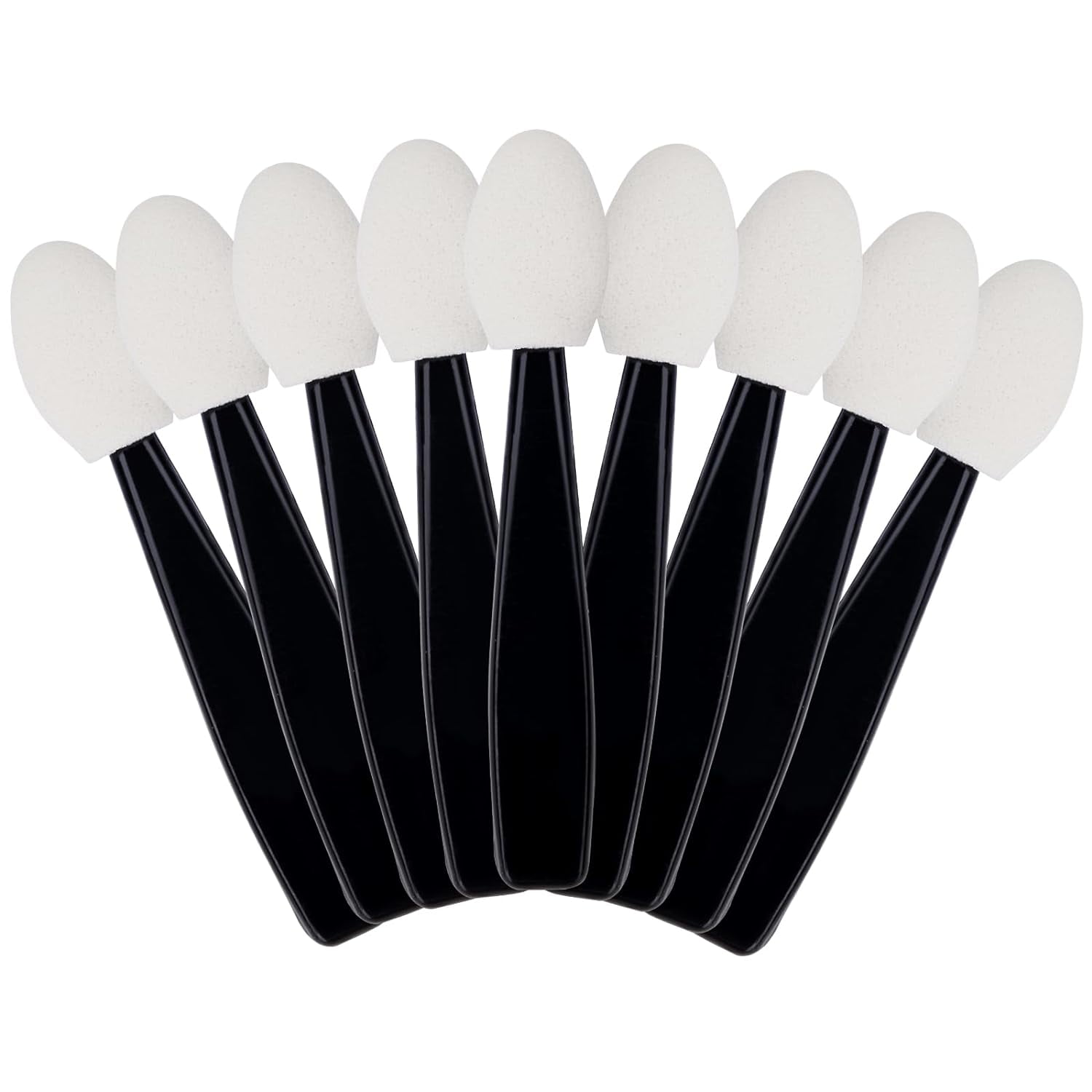 50pcs Eyeshadow Applicators Double-side, White Eye Shadow Brushes Short ...