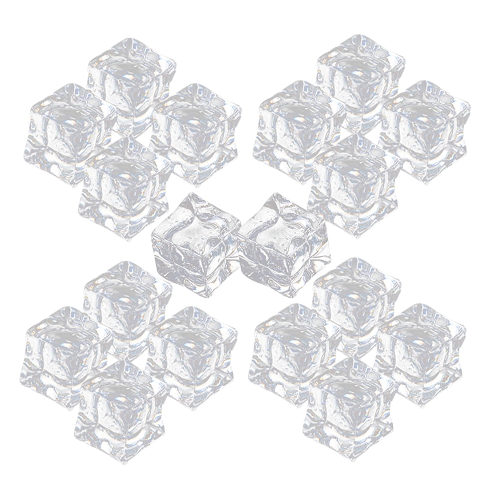 SOPOTUTU Ice Cubes Decor Fake Ice Cubes Acrylic Decorative Craftsmen ...