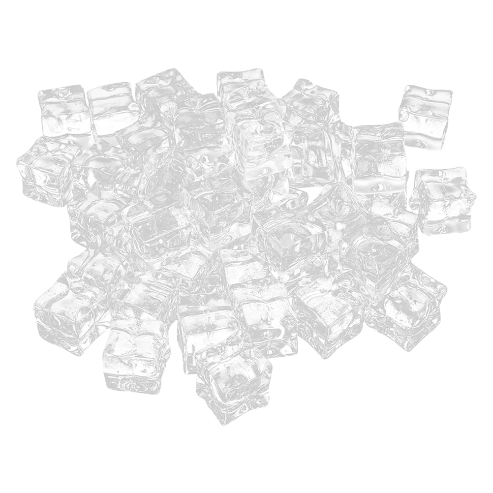 50pcs Fake Ice Cubes Square Acrylic Ice Cubes Fake Ice Cube Fish Tank ...