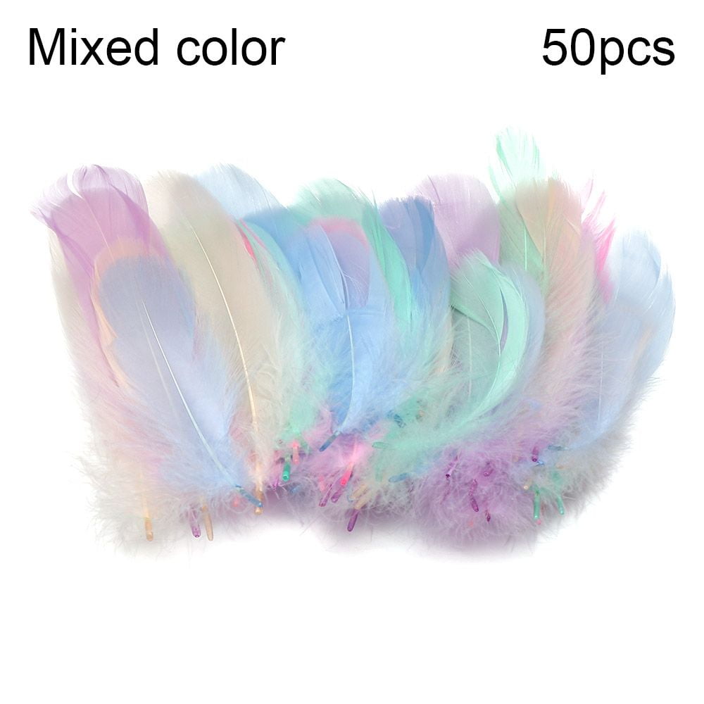 50pcs Fashion DIY Wedding Ornaments Feather Plume Costume Decoration ...