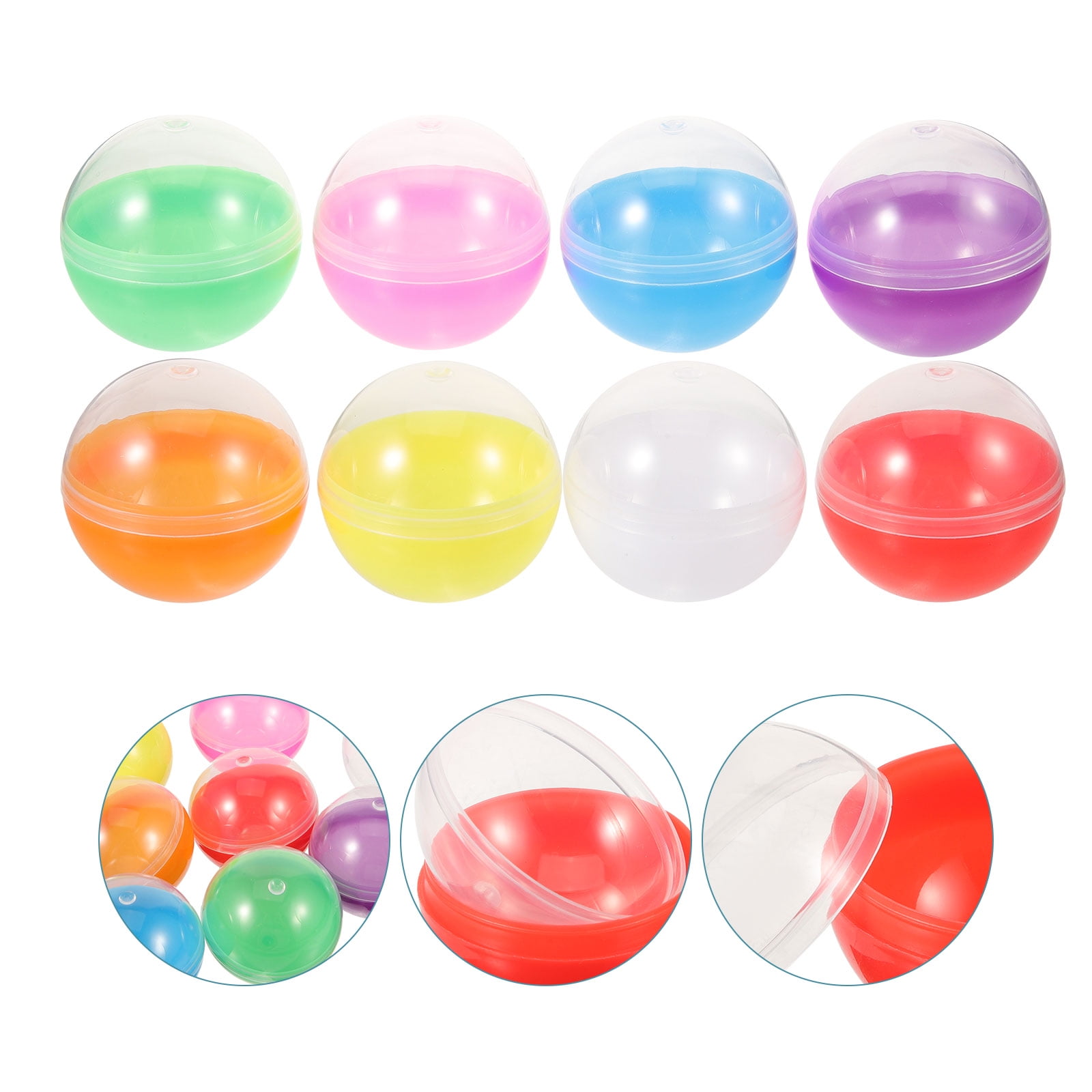 50pcs Fillable Balls Multi-function Plastic Balls Twisting Balls ...