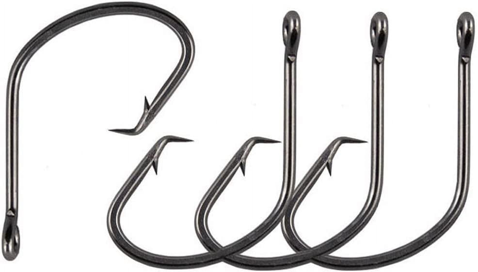 50pcs Fishing Circle Hooks Saltwater Set in line Circle Hook High Carbon Steel Hook Octopus Hook ...