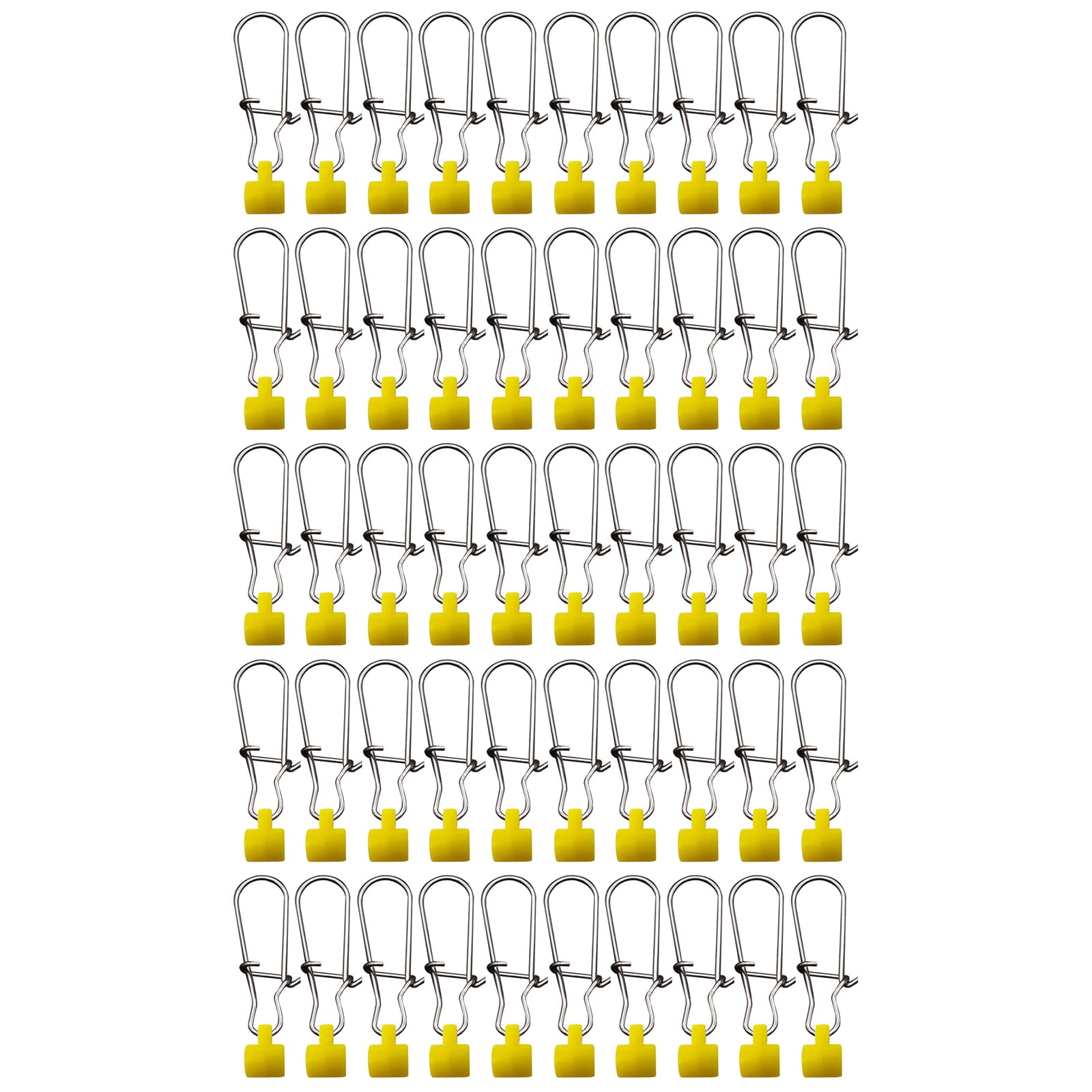 50pcs Fishing Line Sinkers Slides Lock Heavy Duty Fishing Clip Sinkers ...