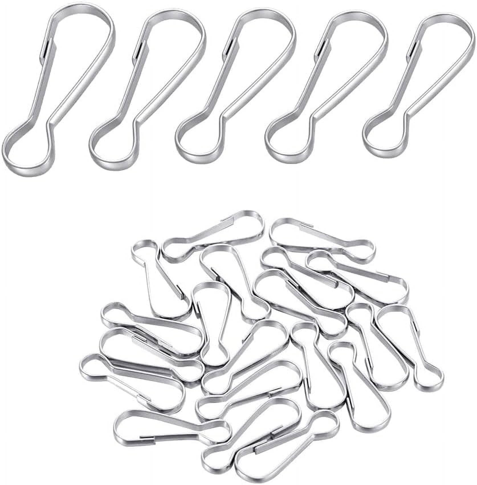 50pcs Flag Pole Clip Stainless Spring Clips Hooks for Grommeted Flag ...