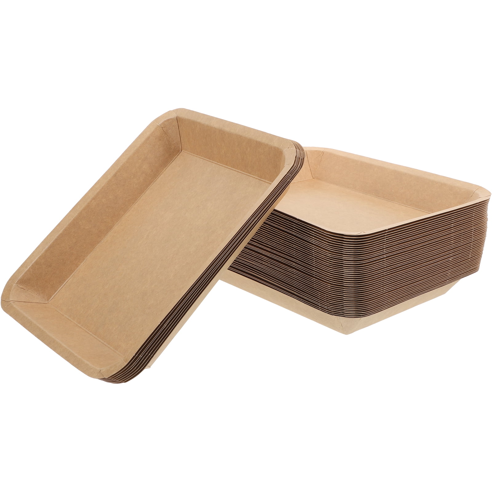 50pcs Food Food Boat Paper Food Trays Paper Food Tray Hot Dog Serving ...
