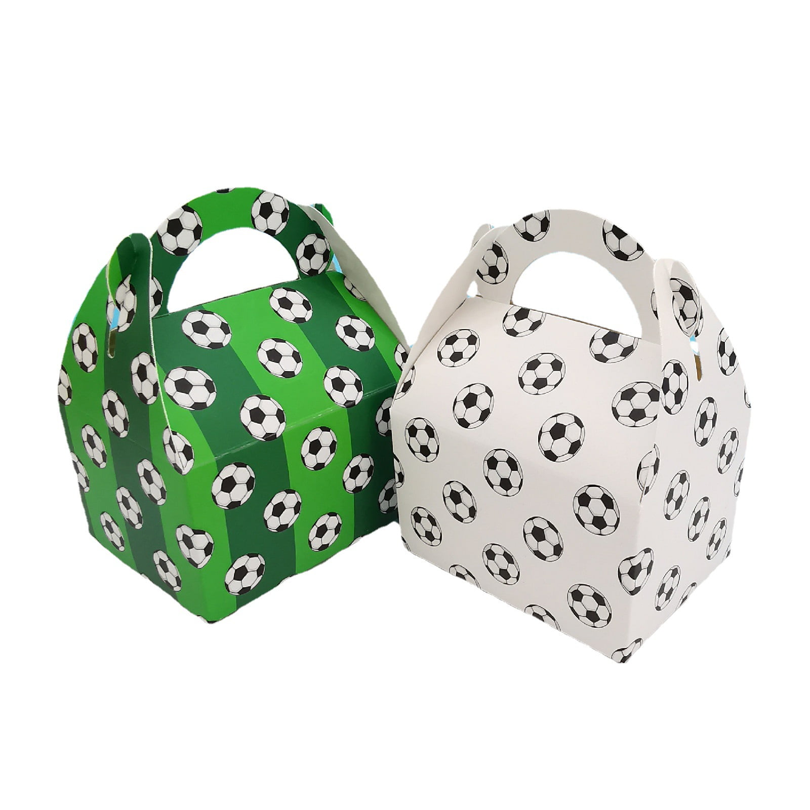 50pcs Football Pattern Treat Boxes Candy Boxes Goodies Boxes Cardboard ...
