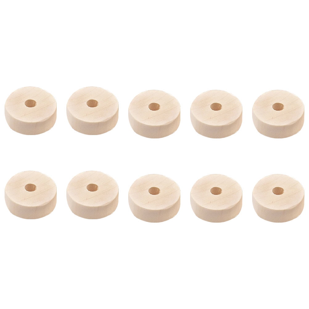 50pcs Funny DIY Log Wheel DIY Wood Wheel Unfinished Wood Wheels for ...
