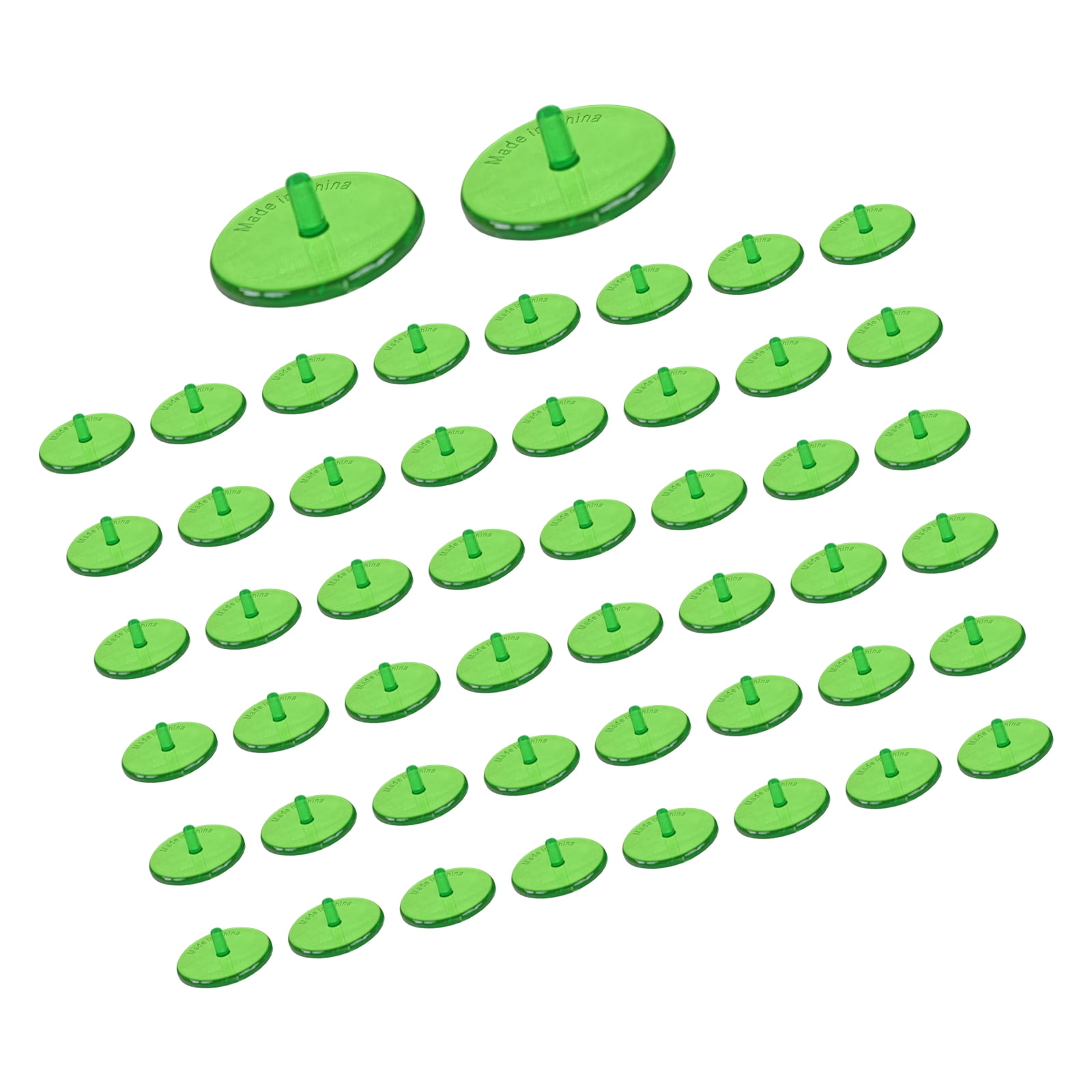 50pcs Golf Markers Assorted Colors Clear Plastic Light weight For Golf ...