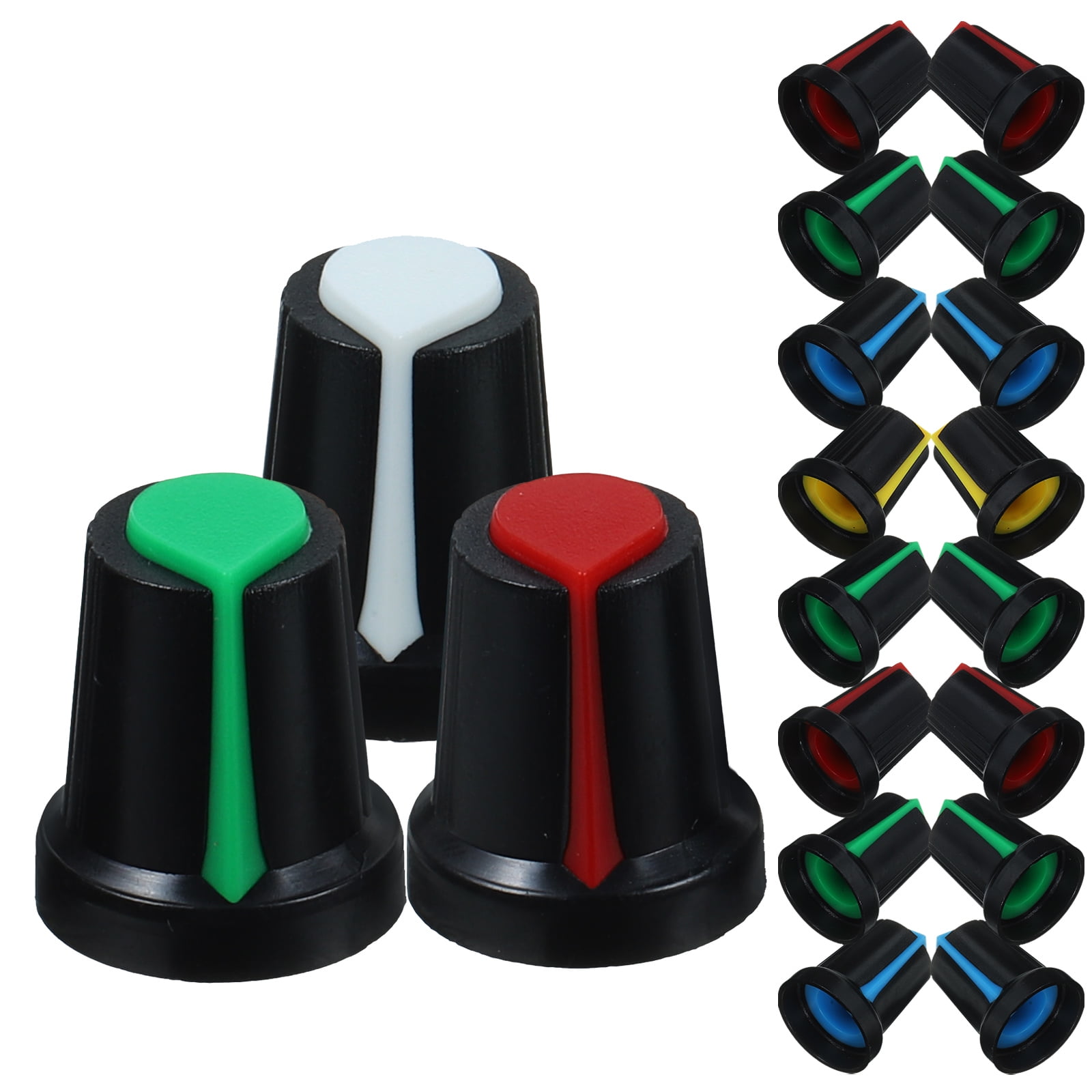 YuYiSan 50pcs Volume Control Knobs Guitar Sound Knobs Potentiometer ...