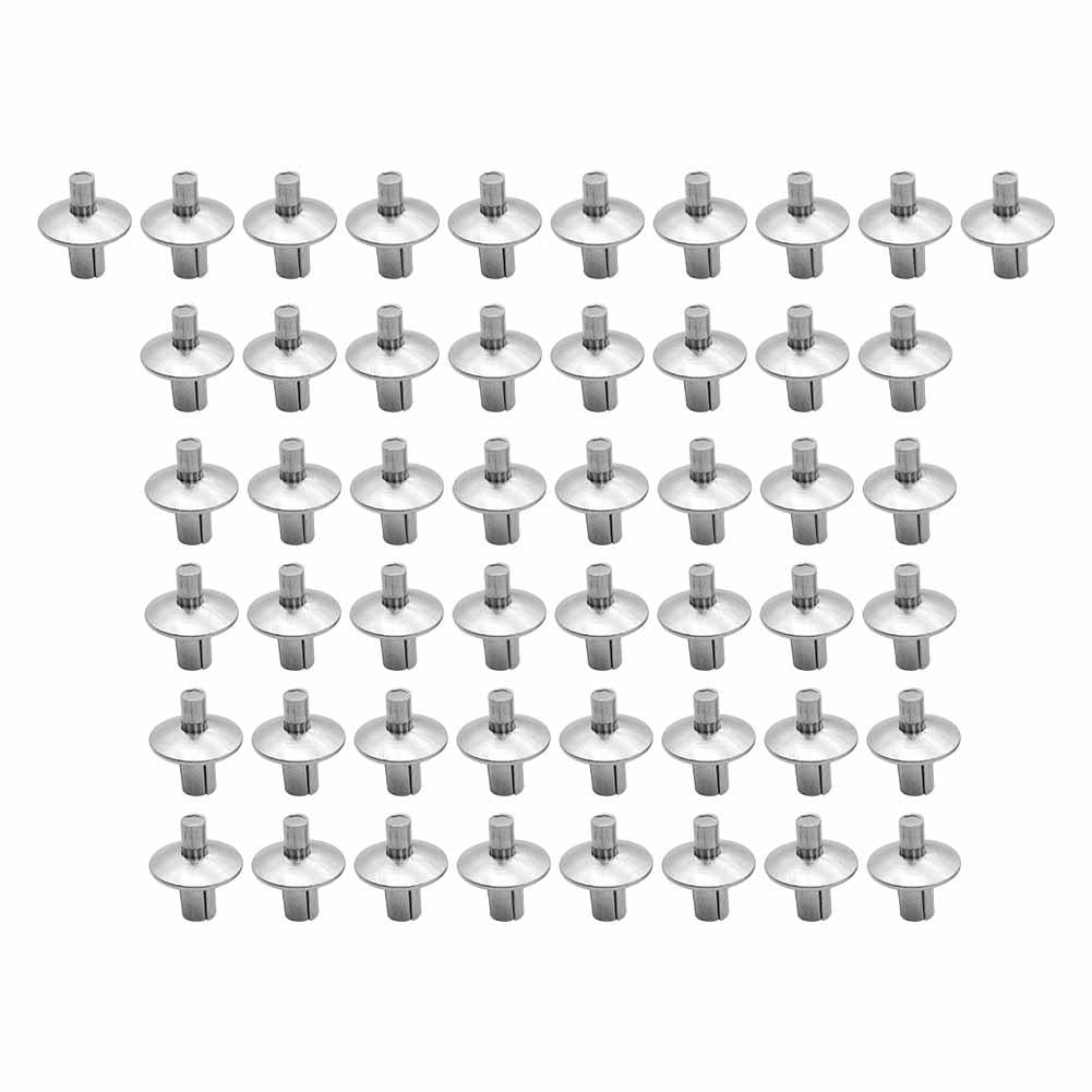 50pcs Hammer Drive Rivets Expansion Round Head Aluminum Nail Steel ...