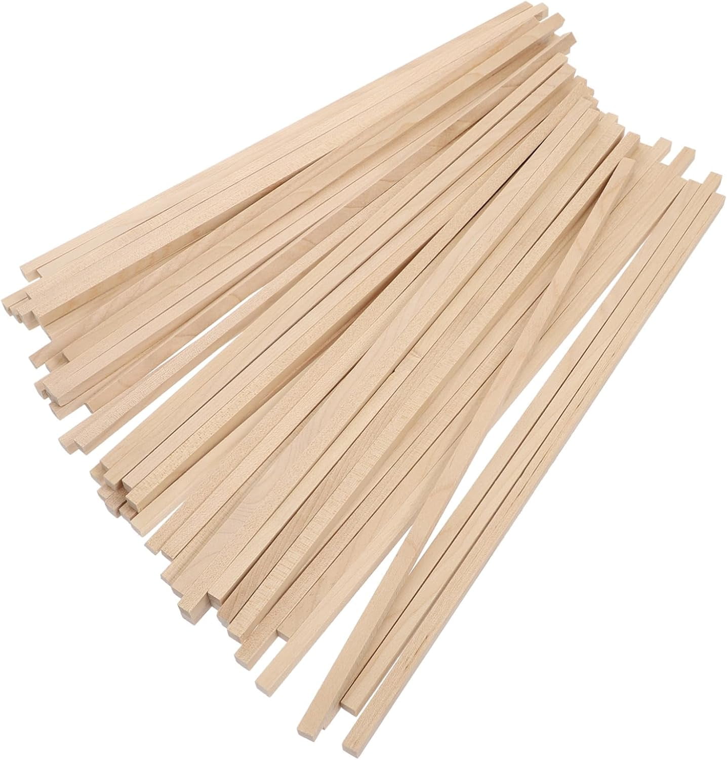 50pcs Handmade Wooden Strips Wooden Sticks DIY Materials Wooden Rods ...