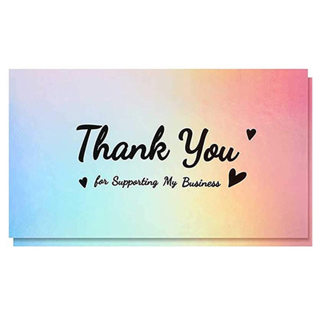 50pcs Heart Great Taste Thank You Card Thanks Greeting Card ...