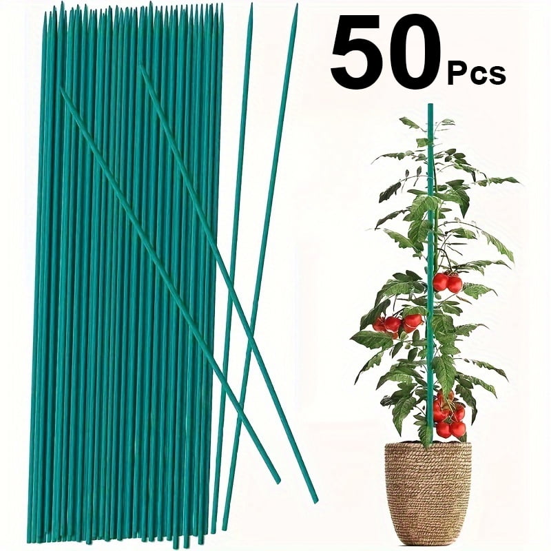 50pcs Heavy-Duty Garden Stakes - Plant Support Structures for Outdoor ...